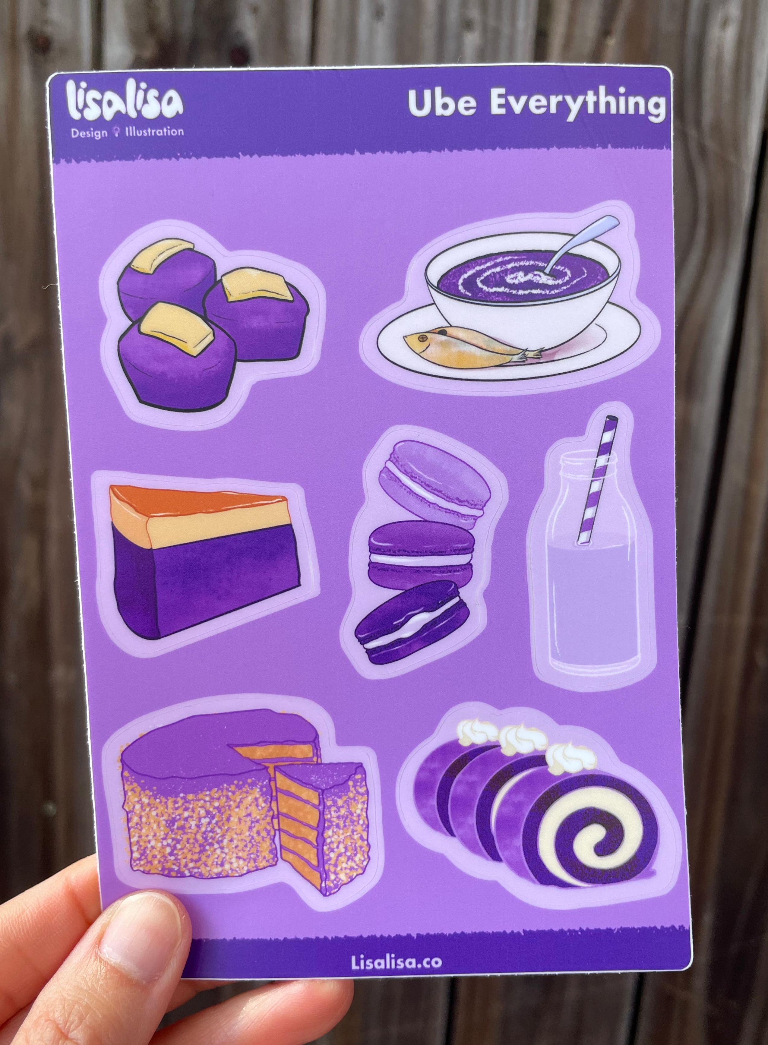 Ube Everything - Sticker sheet – Lisalisa Creative LLC